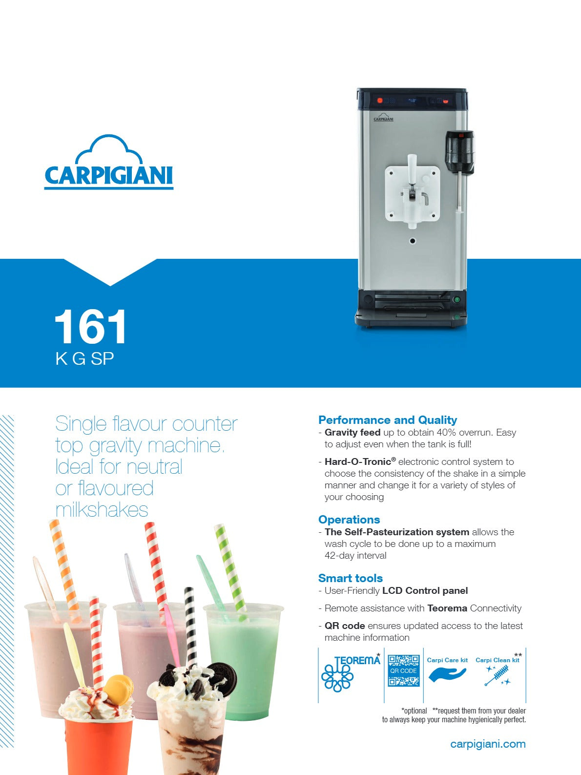 Carpigiani 161 K G SP - Countertop Shake Machine | SilverChef