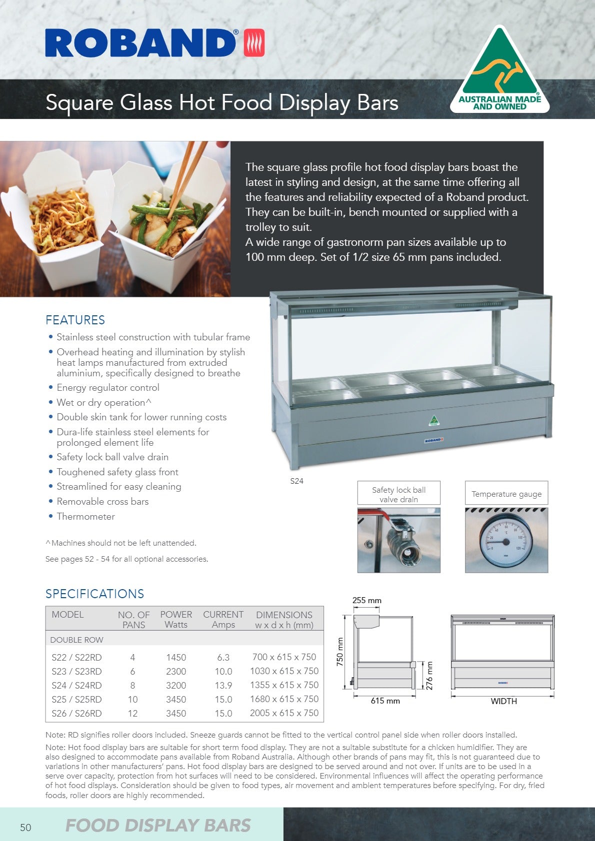 Roband S26RD - Hot Food Display | SilverChef