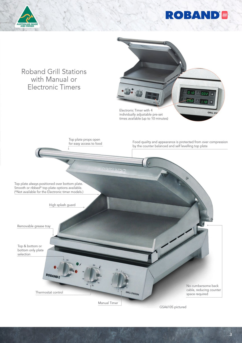 Roband GSA810S - Grill Station | SilverChef