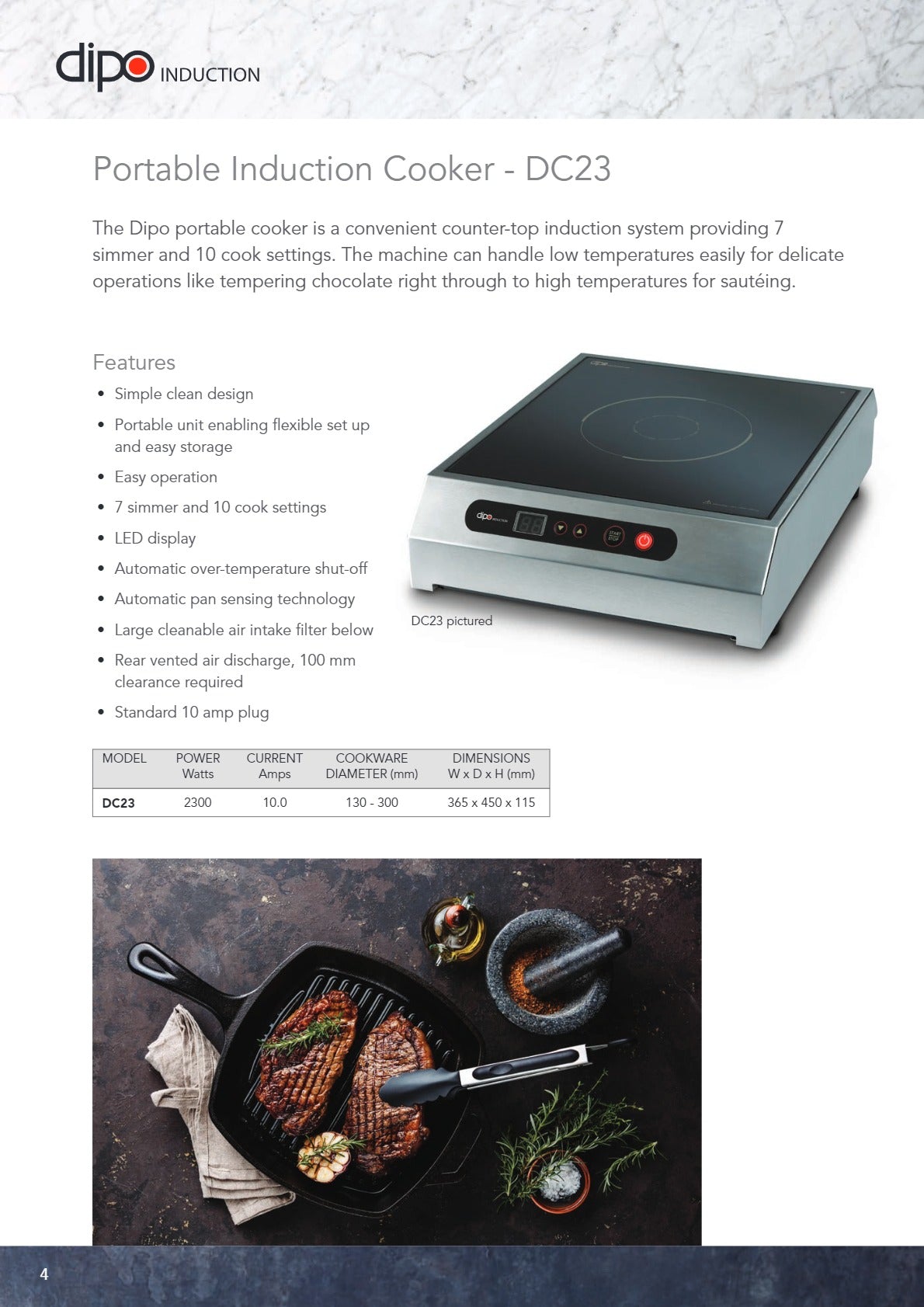 Dipo DC23 - Countertop Induction Cooktop | SilverChef