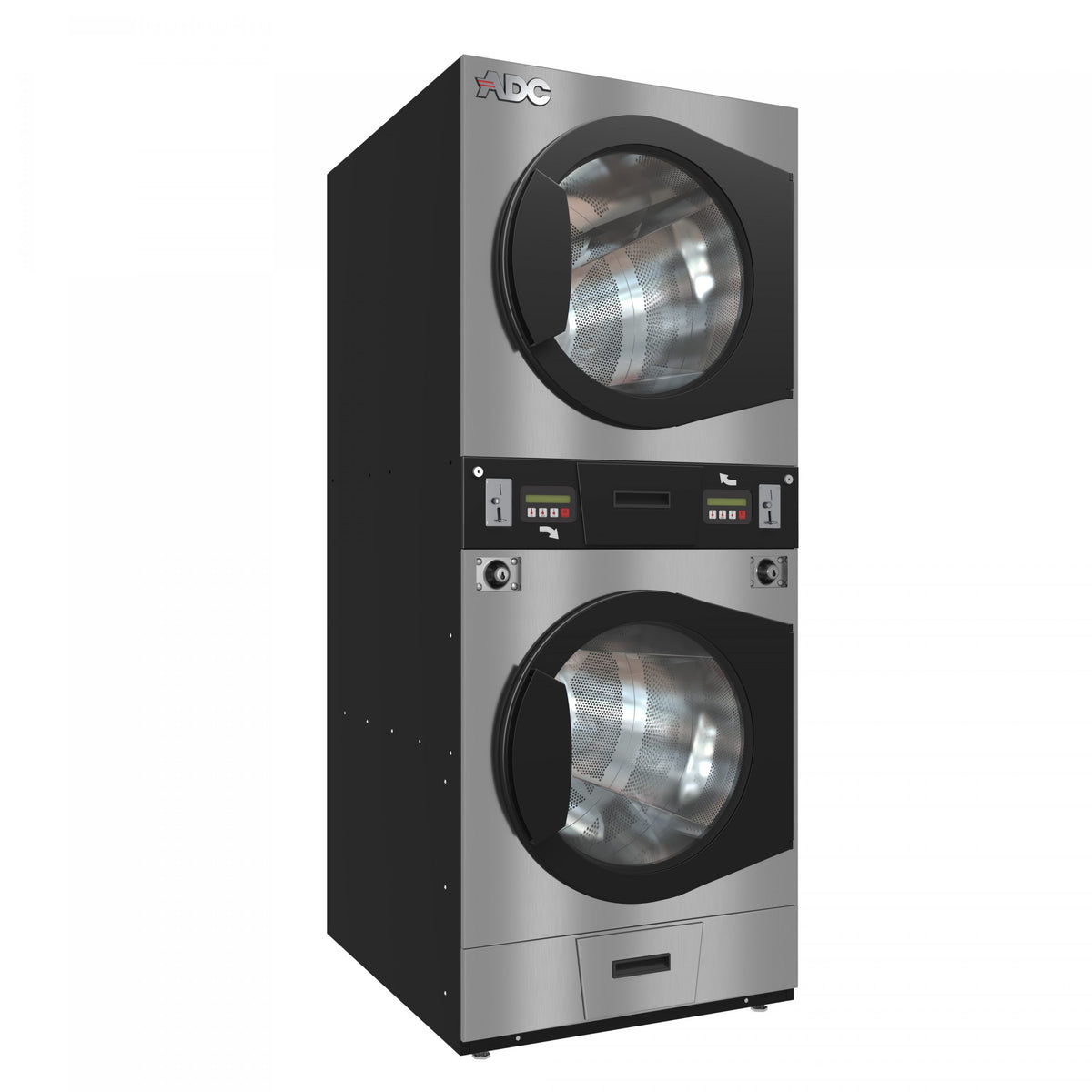American Dryer Corp ADG30X2Ri-PD - Coin Operated Industrial Stack Drye ...