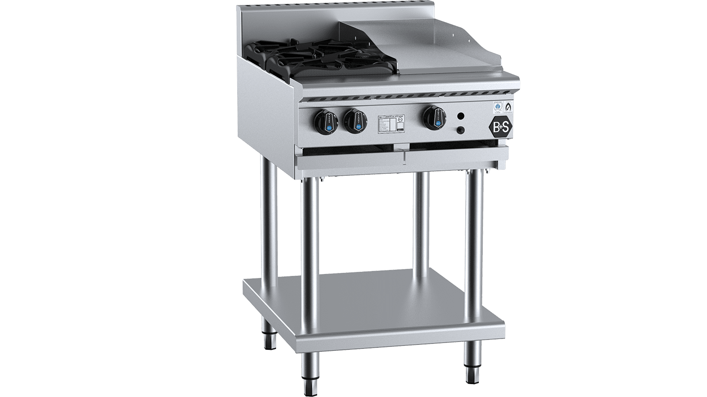 B+S Black BT-SB2-GRP3 - Combination Cook Top & Grill Plate – SilverChef AU