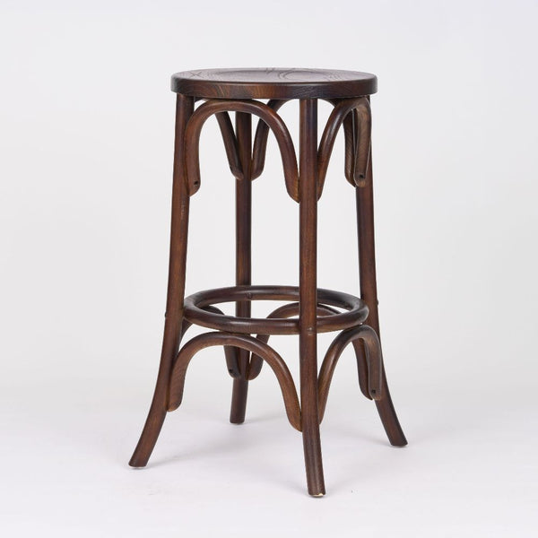 Bentwood Timber Round Bar Stool without Backrest – SilverChef AU
