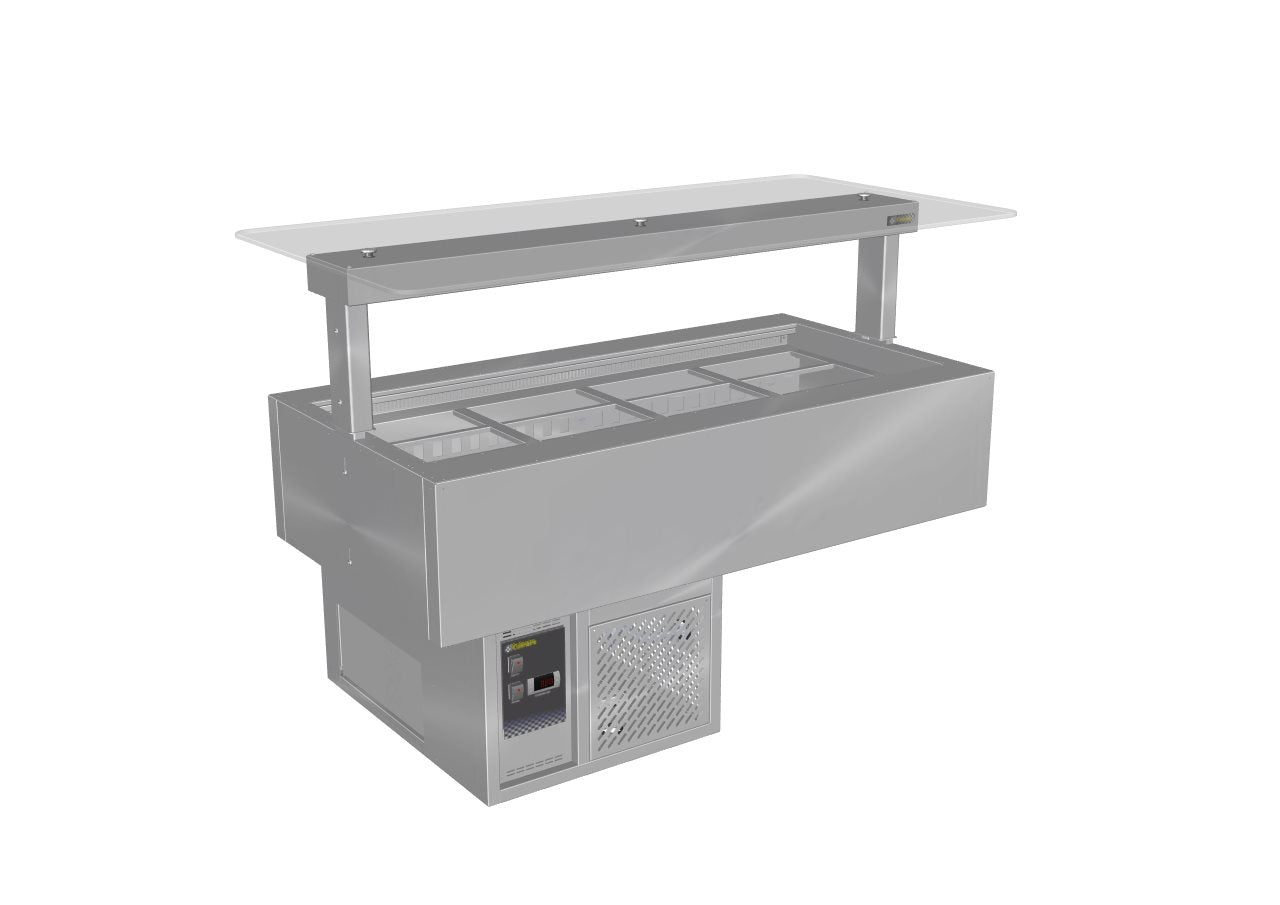 Culinaire CR.CWCF.U.GSF.4 - Under Counter Cold Well With Flat Glass Ga ...