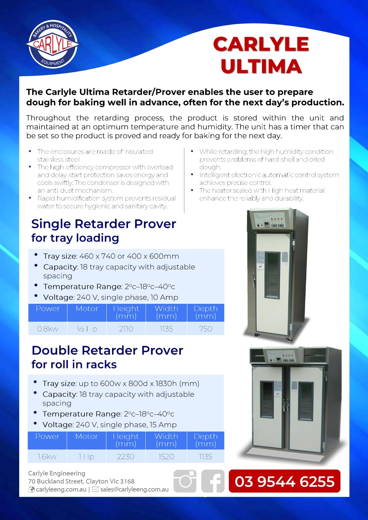 Carlyle Ultima R/P2D - Double Retarder Prover | SilverChef