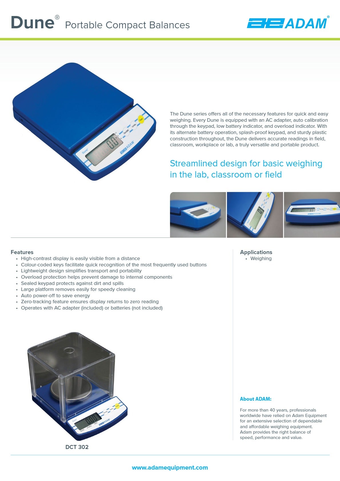 Adam Equipment Dune DCT 5000 - Compact Balance | SilverChef