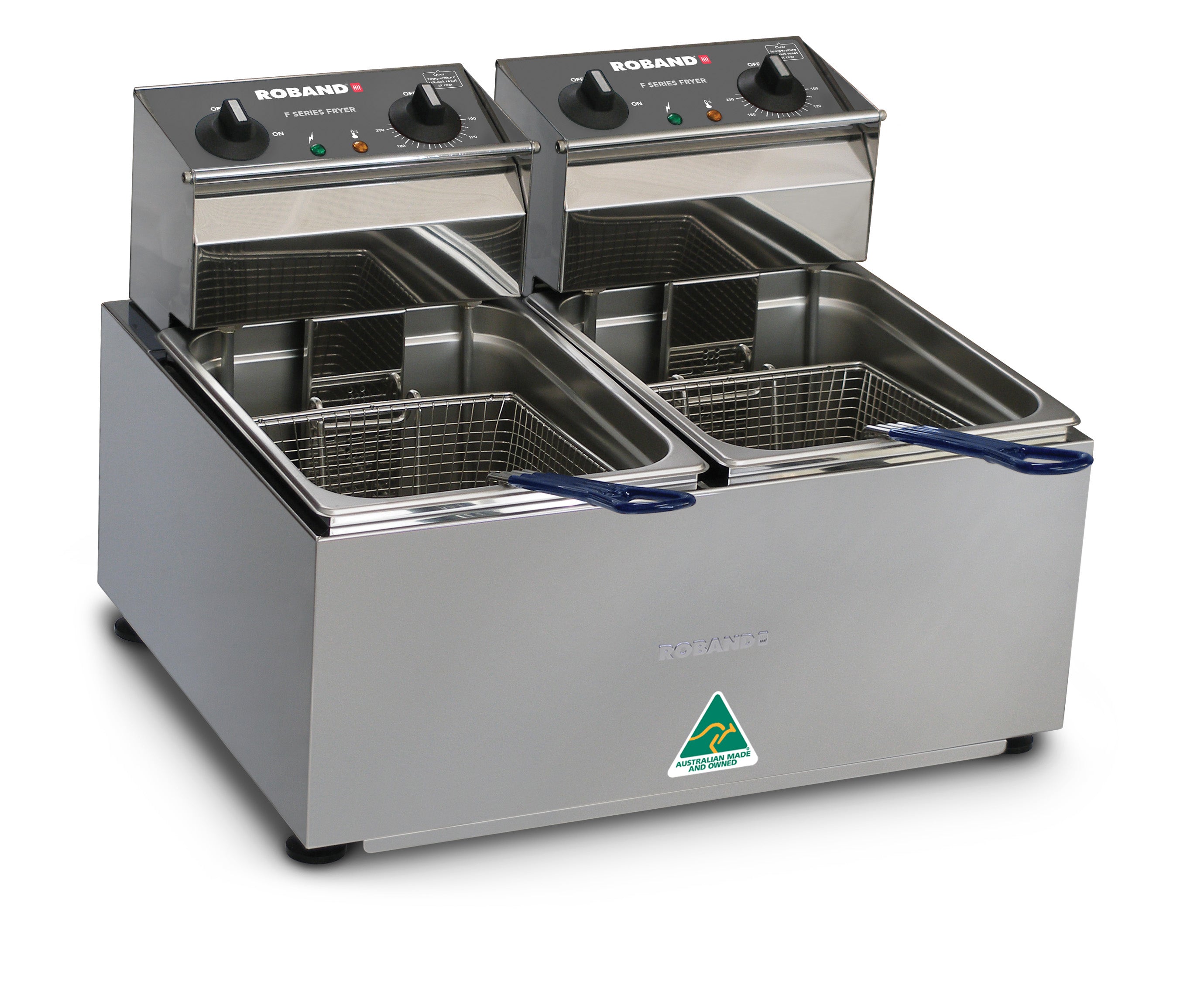 Roband F28 - Double Pan Fryer | SilverChef