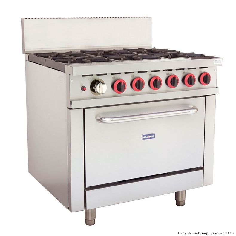Gasmax GBS6TLPG - 6 Burner Range Oven | SilverChef