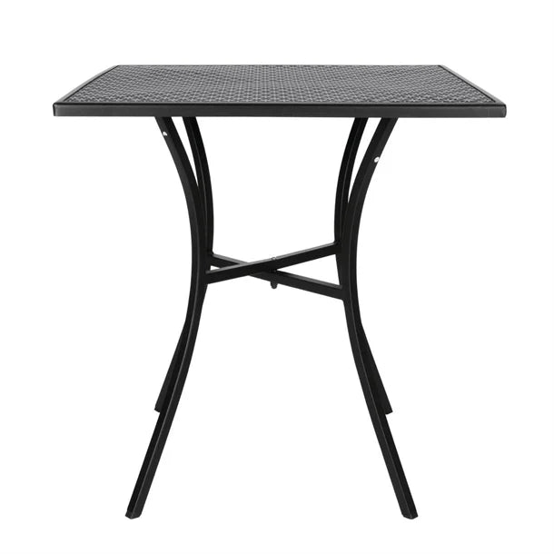 Bolero GG706 - Patterned Steel Square Bistro Table 700mm | SilverChef