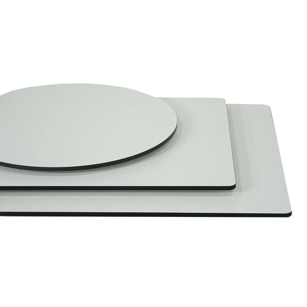 HPL Compact Laminate Tabletop with Round 450 Base White – SilverChef AU