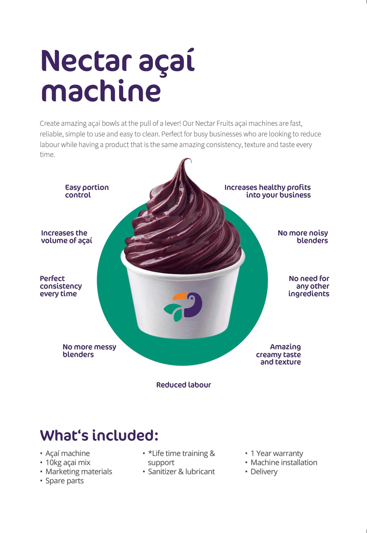 Nectar Fruits - Acai Machine | SilverChef