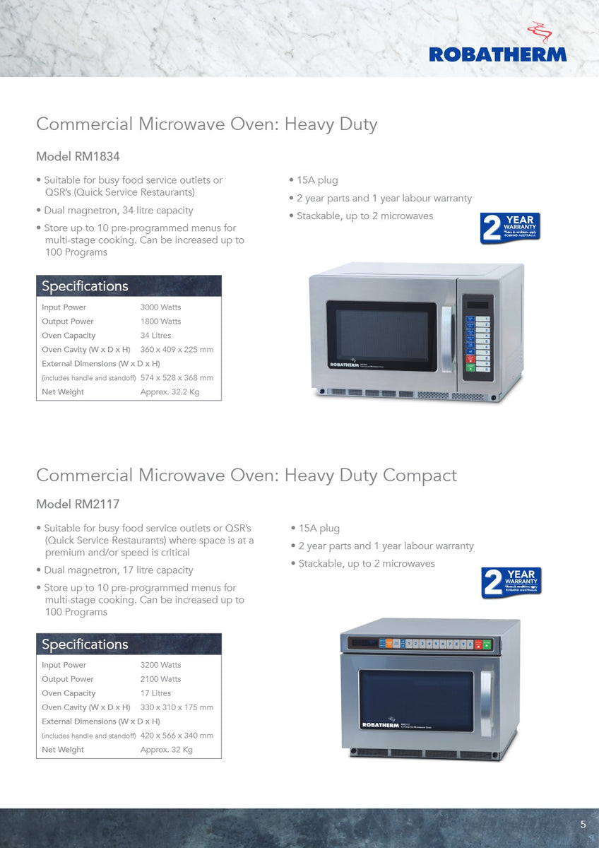 Robatherm RM1834 - Microwave Oven | SilverChef