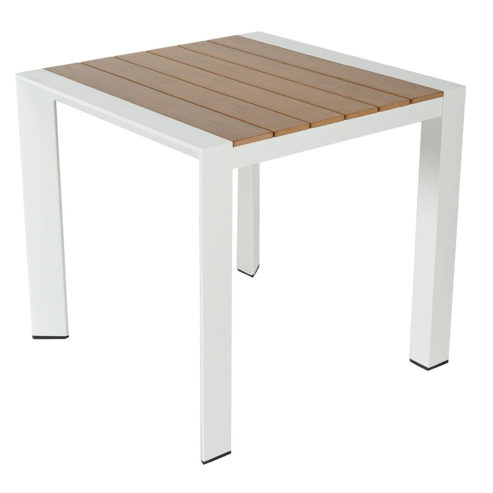 Café Solutions Teak Aluminium & Polywood Dining Table 800 x 800mm ...