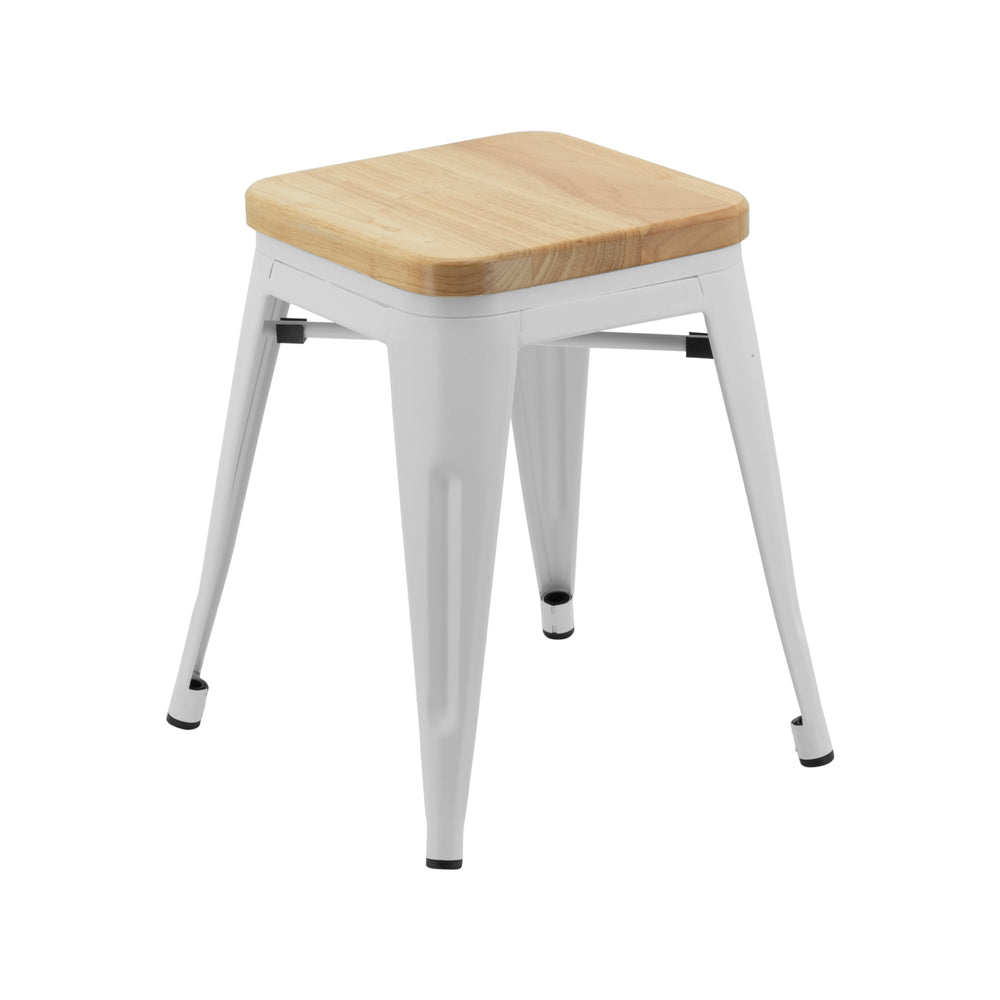 Café Solutions Tolix Stool with Timber Seat Pan | SilverChef