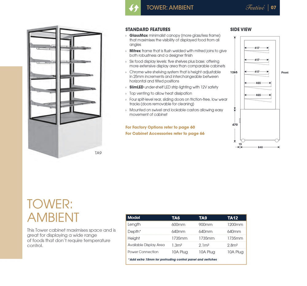 Festive Tower Ambient 1200 - Ambient Display | SilverChef
