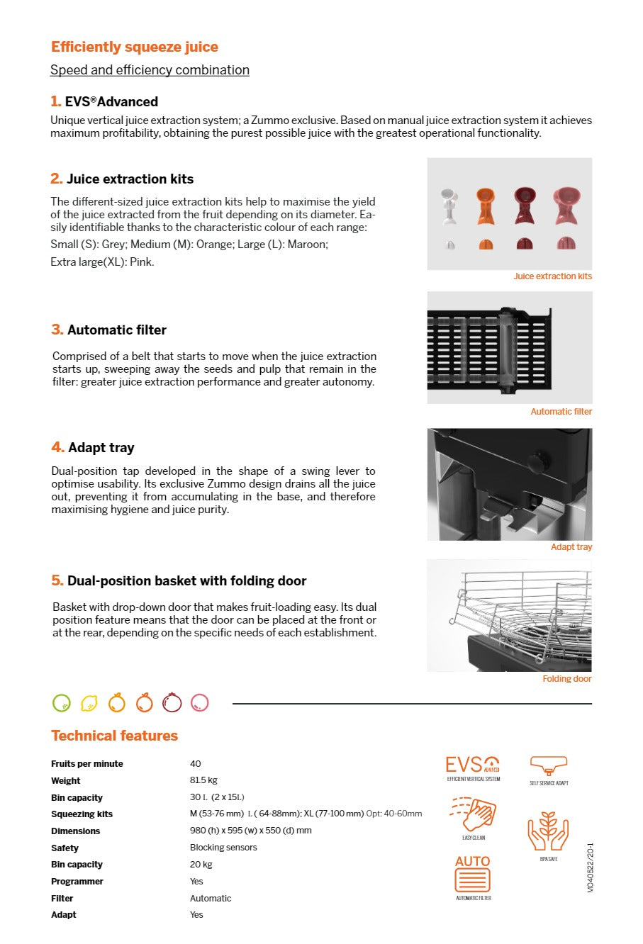 Zummo Z40 Nature Adapt - Juicer | SilverChef