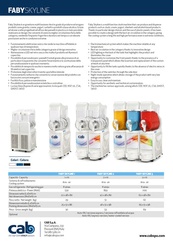 CAB Faby Skyline 2 Express - Slushie Machine – SilverChef AU