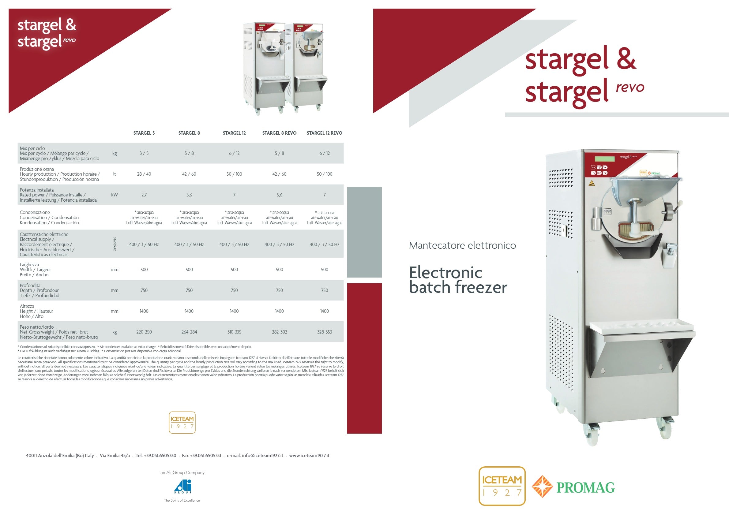 Iceteam1927 Stargel 8 - Gelato Batch Churner | SilverChef